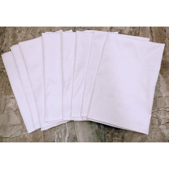 Frette | Dining | Frette 86 22x22 White Linen Napkins Tihany Lines ...
